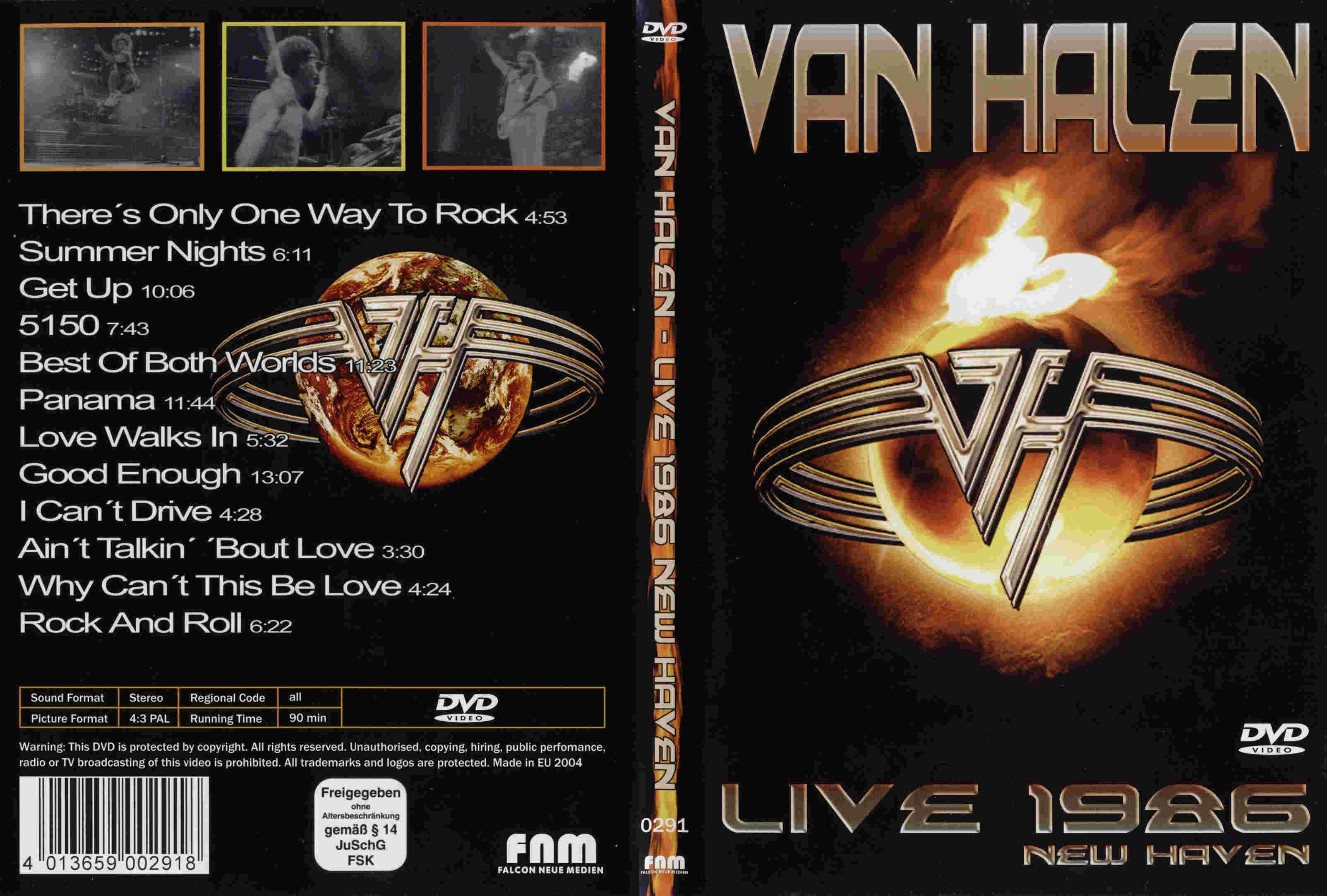Van Halen Live 1986 New Haven : Front | DVD Covers | Cover Century ...